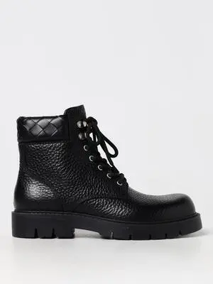 Bottega Veneta Calf Leather Lace-up Boots - Black
