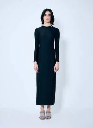 Alexander Wang Rashguard Maxi Dress - Black