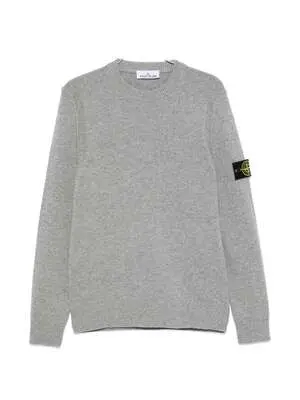 Stone Island STONE ISLAND Cotton Crewneck Sweater With Detachable Compass Badge Multicolor
