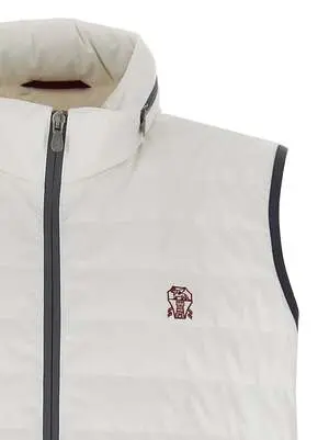 Brunello Cucinelli Water-repellent Padded Vest - White
