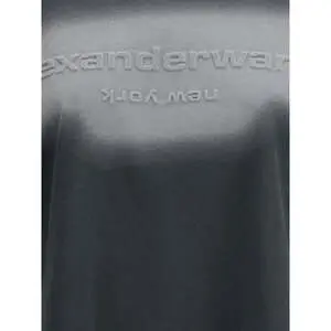 Alexander Wang Grey Logo Print Sweatshirt