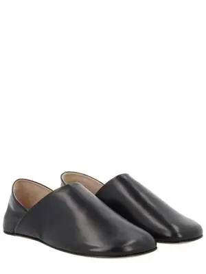 JW Anderson Leather Slipper Shoe - Black