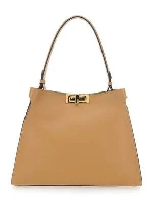 FENDI FENDI Way Tote Bag With Removable Handle And Turn Lock In Leather