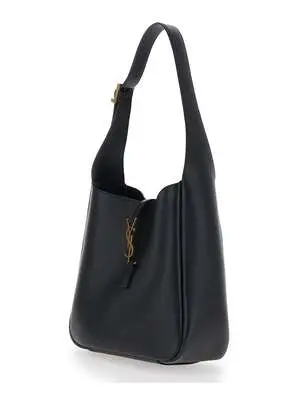 Saint Laurent Leather Shoulder Bag - Black