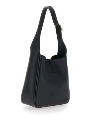Saint Laurent Leather Shoulder Bag - Black
