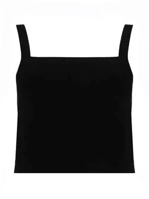 Balmain Top With Jewel Buttons - Black