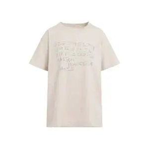 MAISON MARGIELA Cotton T-shirt With Numeric Logo - Multicolor