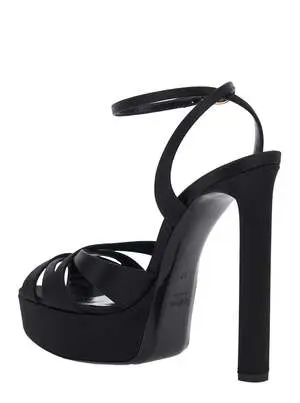 Saint Laurent Chandelle 110 High Heel Platform Sandals - Multicolor