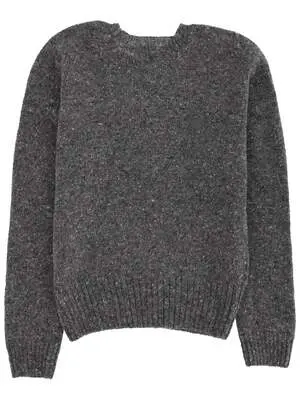 JW Anderson Crew Neck Embroidered Wool And Mohair Pullover - Multicolor
