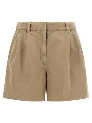 Brunello Cucinelli Zip Up Shorts For Women