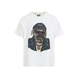 GALLERY DEPT. Oct Biker Dog T-shirt - White