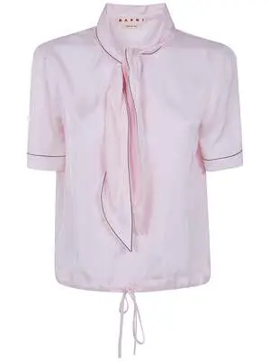 Marni Viscose Tie Neck Blouse