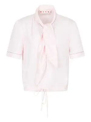 Marni Viscose Tie Neck Blouse