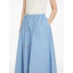 Marni A-line Skirt With Drawstring Waist - Blue