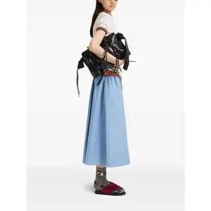 Marni A-line Skirt With Drawstring Waist - Blue