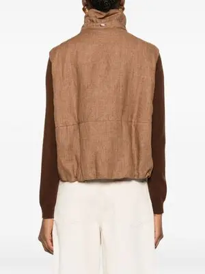 Herno Sleeveless Zip Up Vest - Multicolor