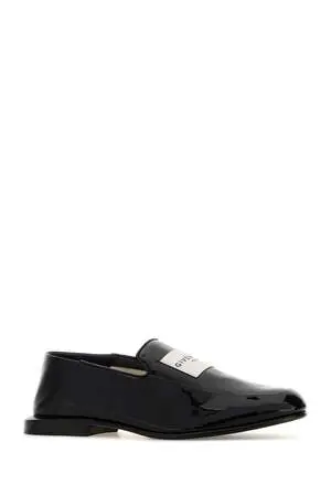 Givenchy Leather Label Loafers - Black