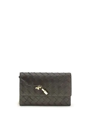 Bottega Veneta Andiamo Pouch On Chain - Brown