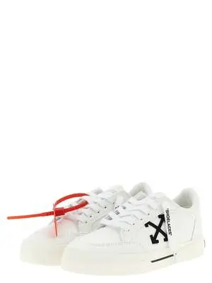 Off-White Vulcanized Canvas Low Top Sneakers - Multicolor