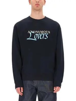 JW Anderson Anonymous Lovers" Sweatshirt - Black