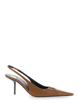 Saint Laurent Babylone" Leather Slingback Pumps - Multicolor