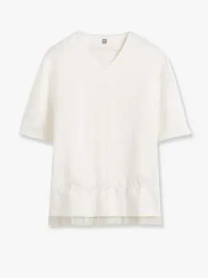 TOTEME Pullover Satin Top - White