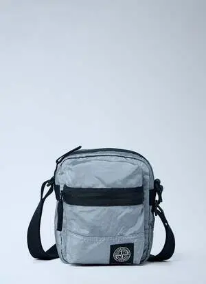 Stone Island Logo Patch Crossbody Bag - Gray