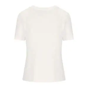Chloé Organic Cotton Logo Detail T-shirt - Cream
