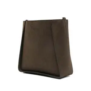 Stella McCartney Dark Logo Detail Satchel Bag - Brown