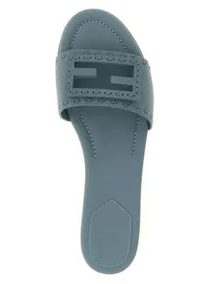 Fendi Baguette Slides - Blue
