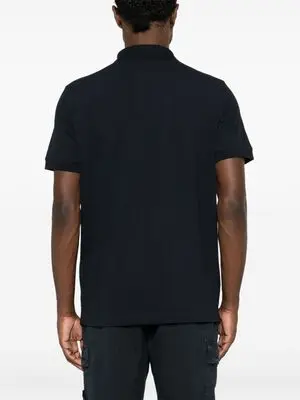 Stone Island Logo Cotton Polo Shirt - Multicolor