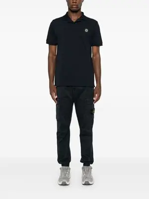 Stone Island Logo Cotton Polo Shirt - Multicolor