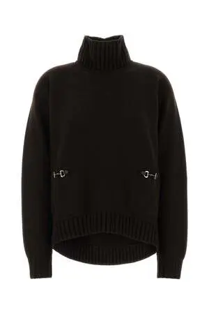 Gucci Wool Blend Oversize Sweater - Brown