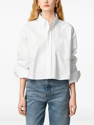 AMI Paris Cotton Cropped Shirt