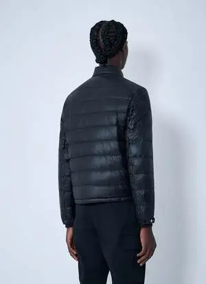 Moncler Padded Quilted Stand Collar Down Jacket - Black