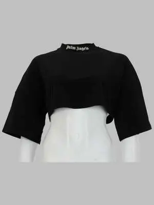 Palm Angels Cropped Logo T-shirt