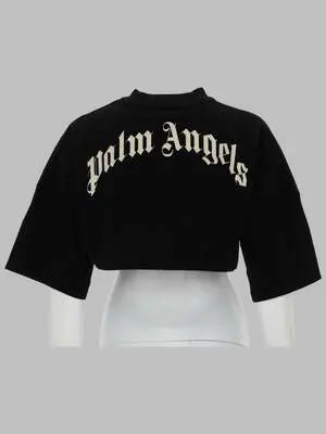 Palm Angels Cropped Logo T-shirt