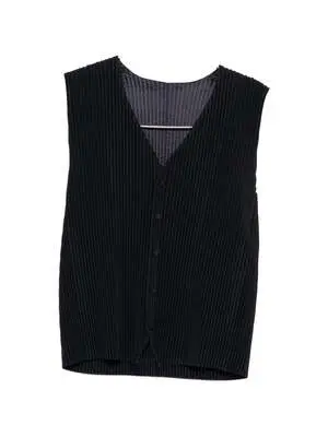 Issey Miyake V Neck Vests For Men