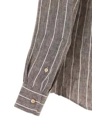 Brunello Cucinelli Pinstriped Canvas Shirt