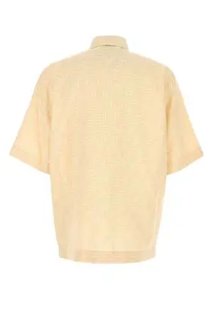 Fendi Cream Linen Blend Shirt - Yellow