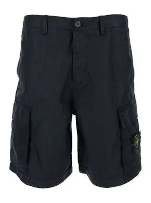 Stone Island Straight Leg Shorts For Men
