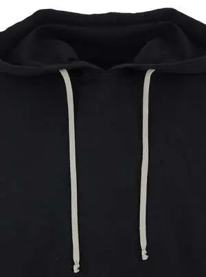 Rick Owens Sleeveless Cotton Hoodie With Fabric Pendant