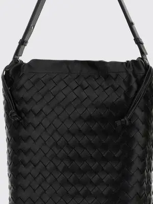 Bottega Veneta Woven Leather Shoulder Bag - Black