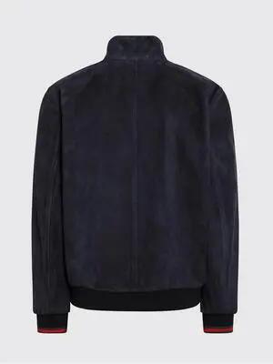 Gucci Suede Bomber Jacket - Blue