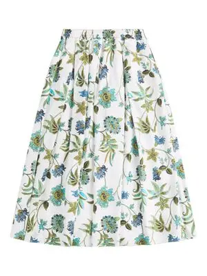 FAY Printed Cotton Skirt