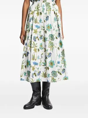 FAY Printed Cotton Skirt
