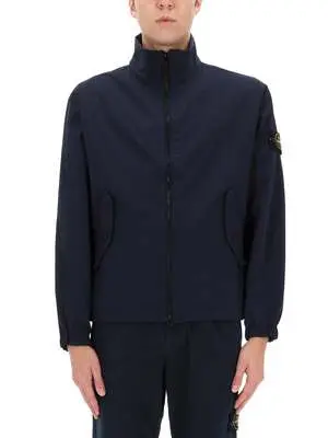 Stone Island Stiff Collar Zip-up Jacket