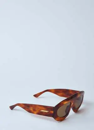 Bottega Veneta Shield Sunglasses - Brown