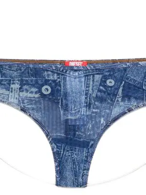 DIESEL® Denim Print Briefs - Multicolor