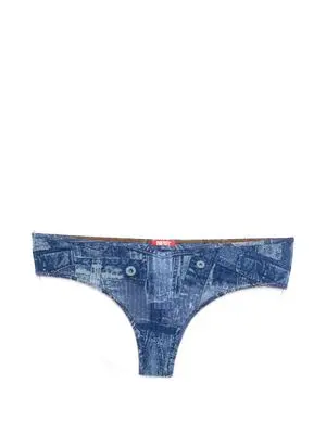 DIESEL® Denim Print Briefs - Multicolor